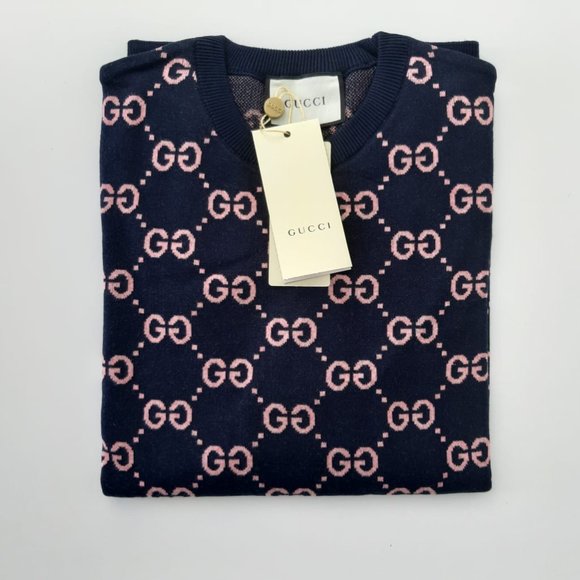 Gucci | Sweaters | Gucci Navy Blue Casual Men Sweater | Poshmark
